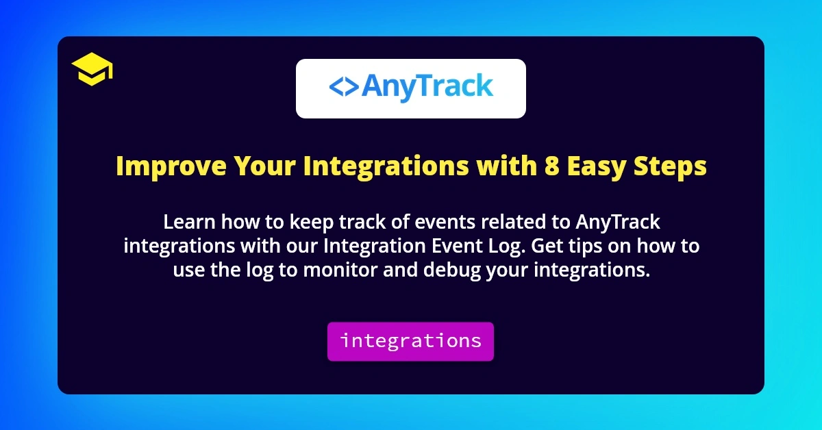 What is the integration events log?